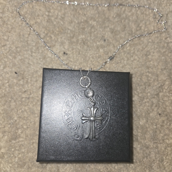 Chrome Hearts | Jewelry | Chrome Hearts Silver Cross Necklace | Poshmark